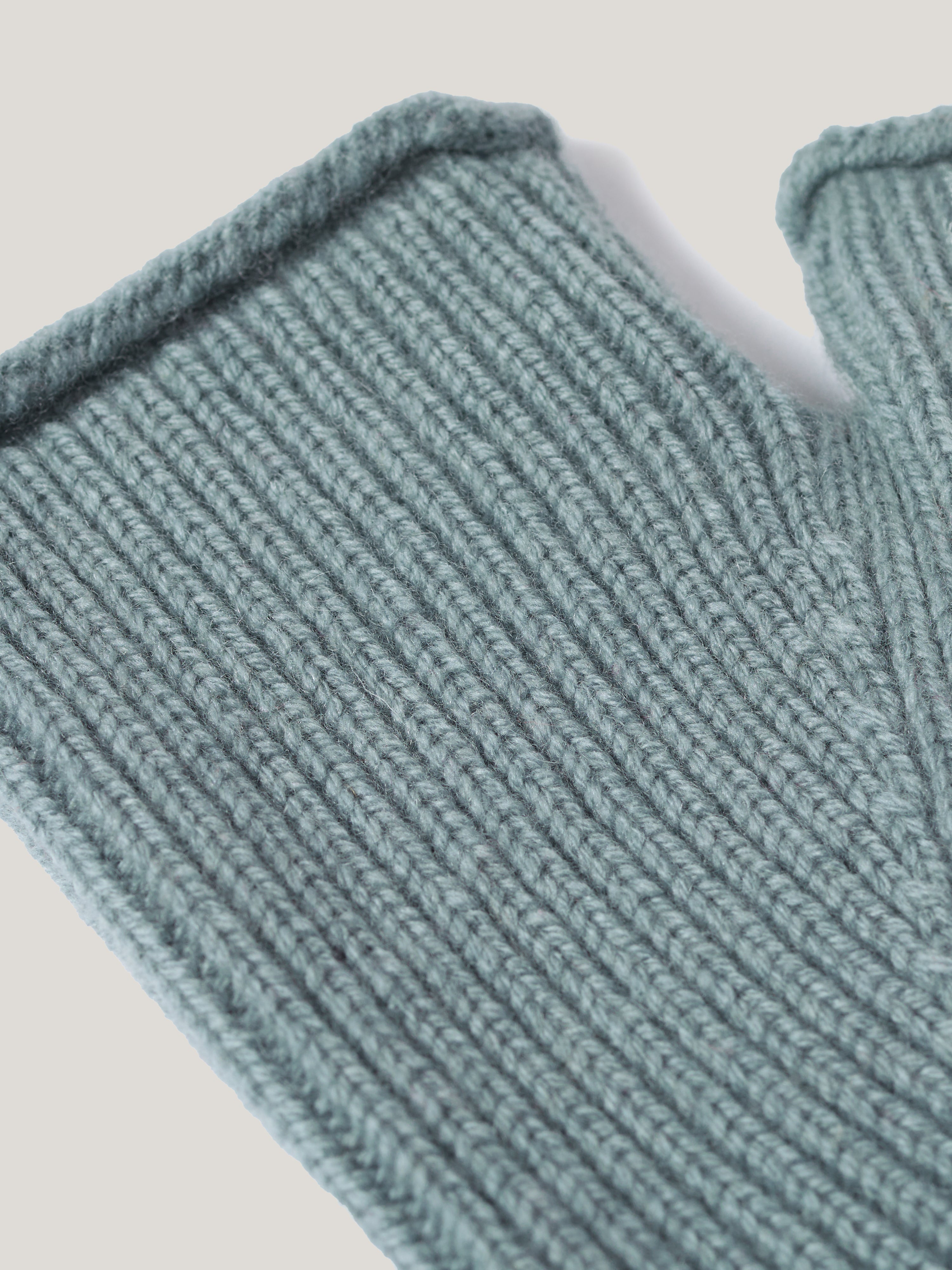 Wool Cashmere Blend Mitten | Blue – Jigsaw