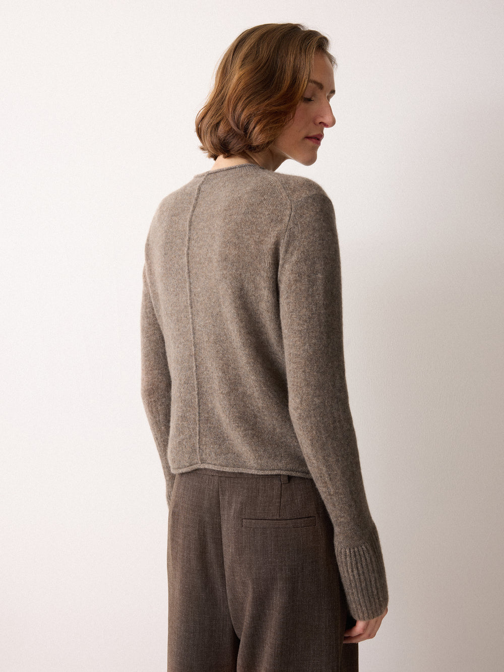 Cloud Cashmere Eldon Jumper | Taupe – Jigsaw