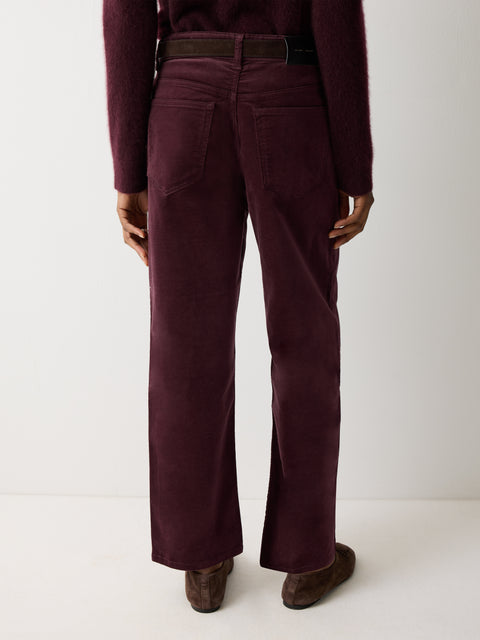 Delmont Velvet Tapered Jean | Purple – Jigsaw