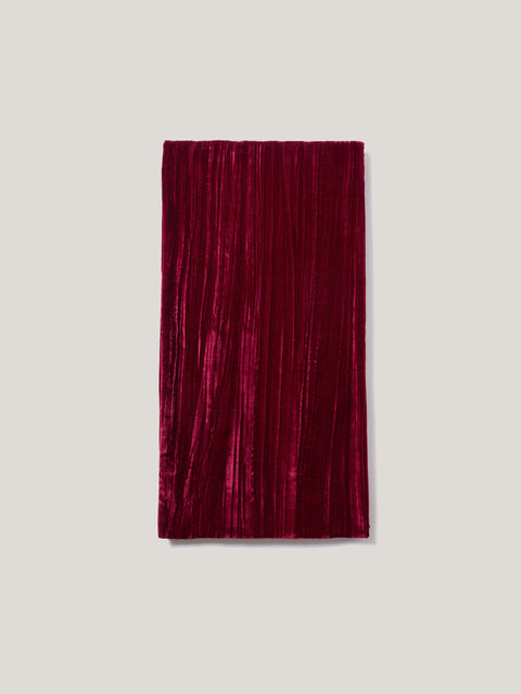 Velvet Plisse Scarf | Red – Jigsaw