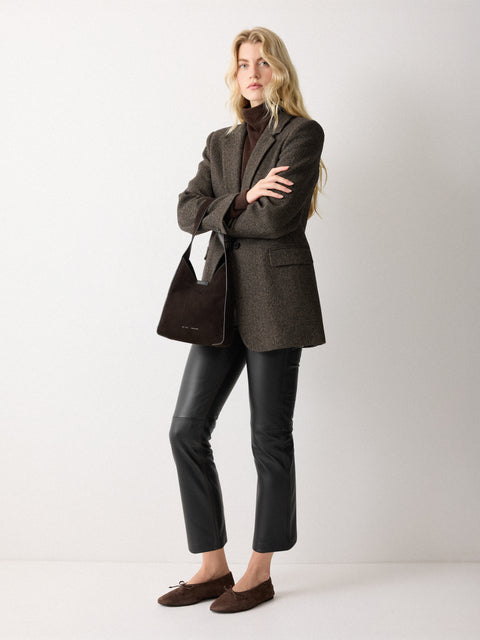 Leather Lea Trouser | Black – Jigsaw