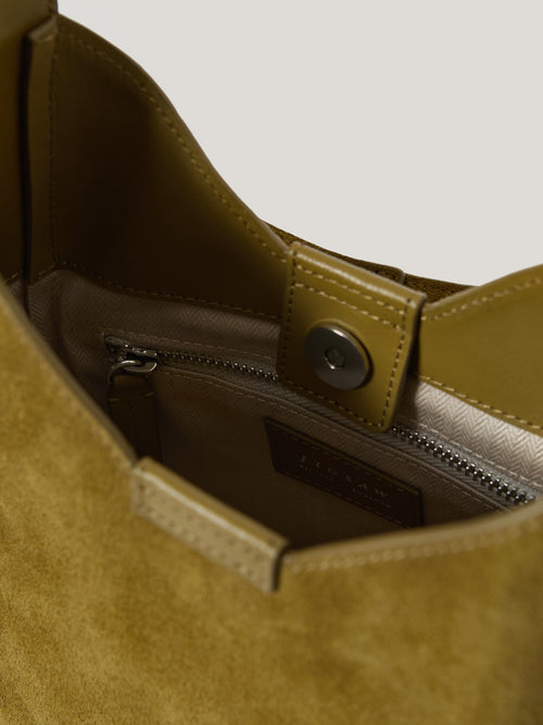 Mini Heckfield Suede Tote | Green – Jigsaw