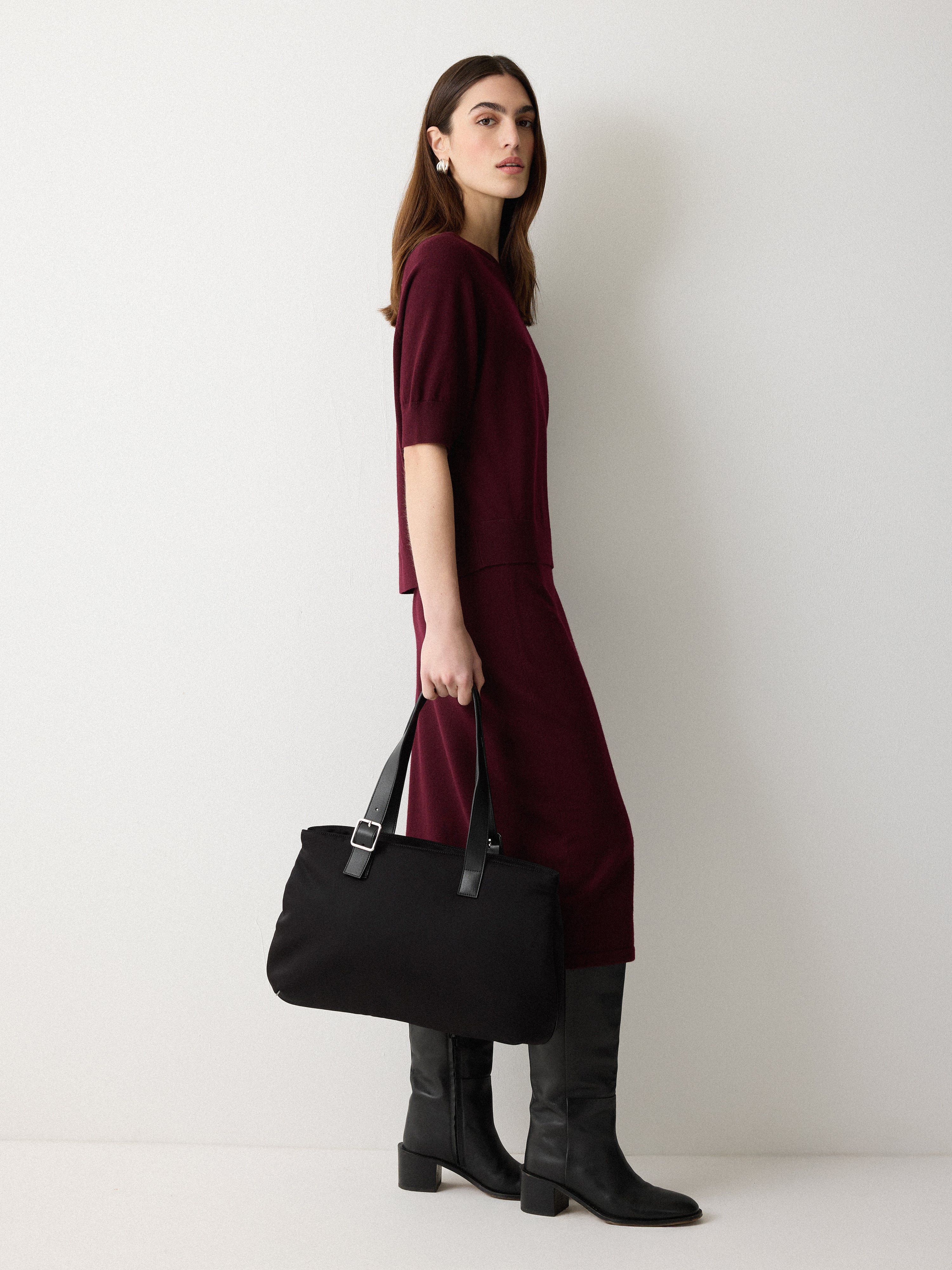Padded Nylon Tote Bag | Black – Jigsaw