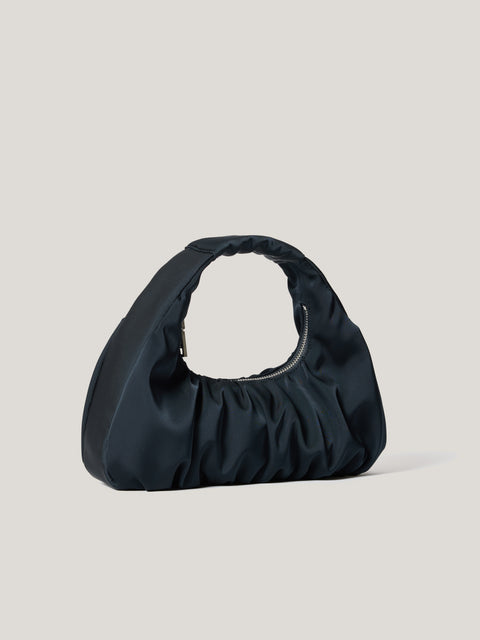 Pleated Satin Tay Bag | Navy – Jigsaw