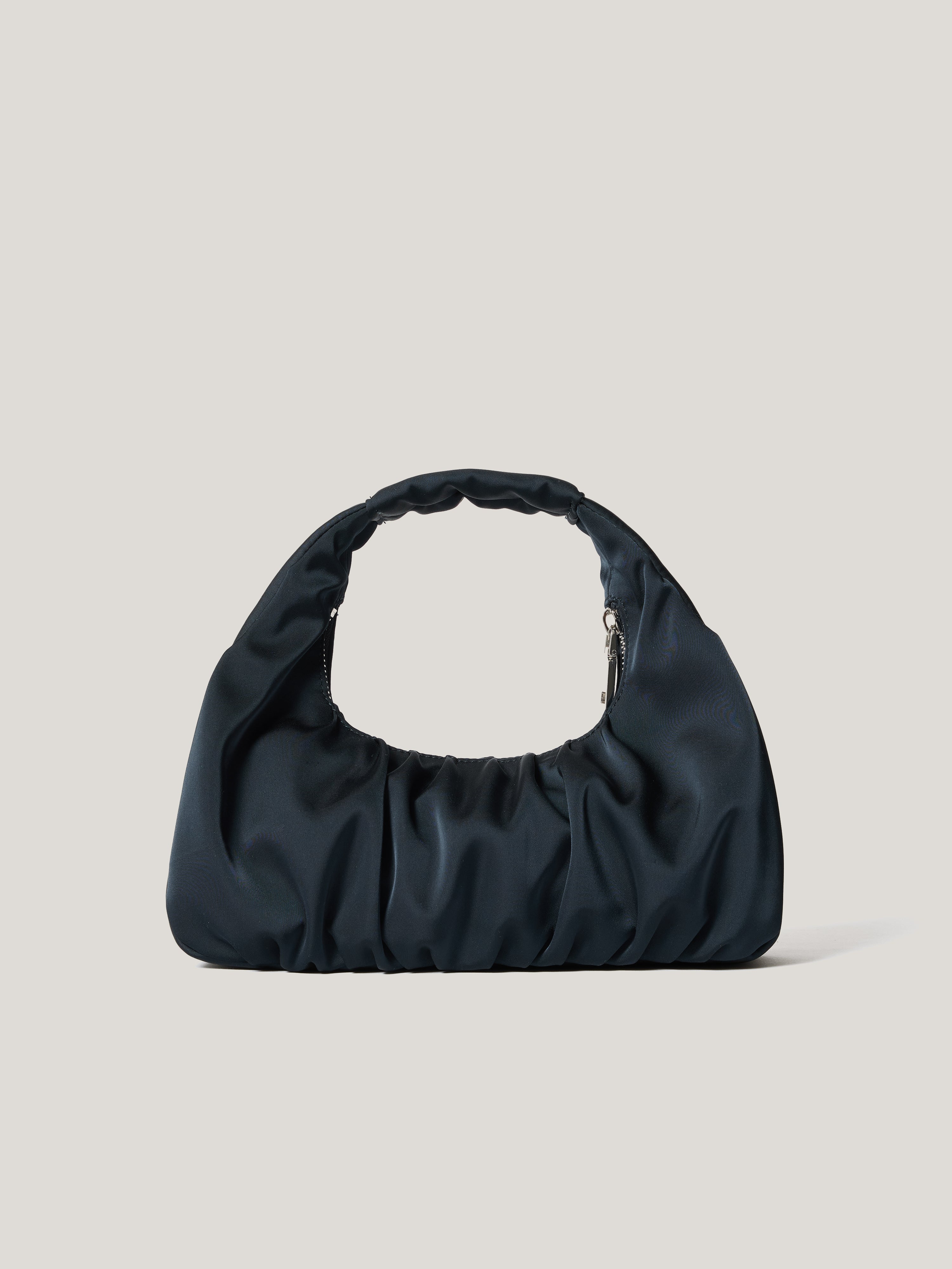 Pleated Satin Tay Bag | Navy – Jigsaw