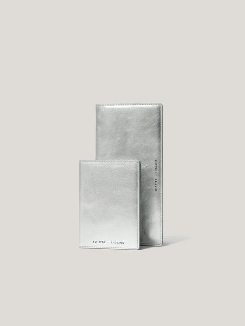 Leather Travel Document Holder | Silver – Jigsaw