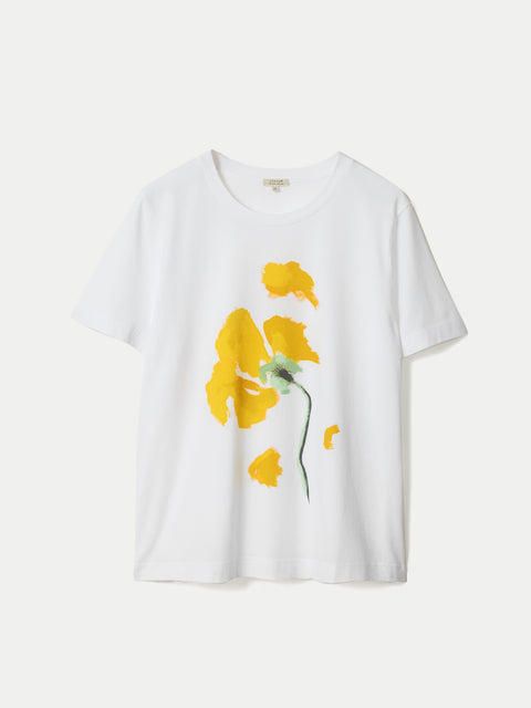 Broken Poppy Print T-shirt | Multi – Jigsaw