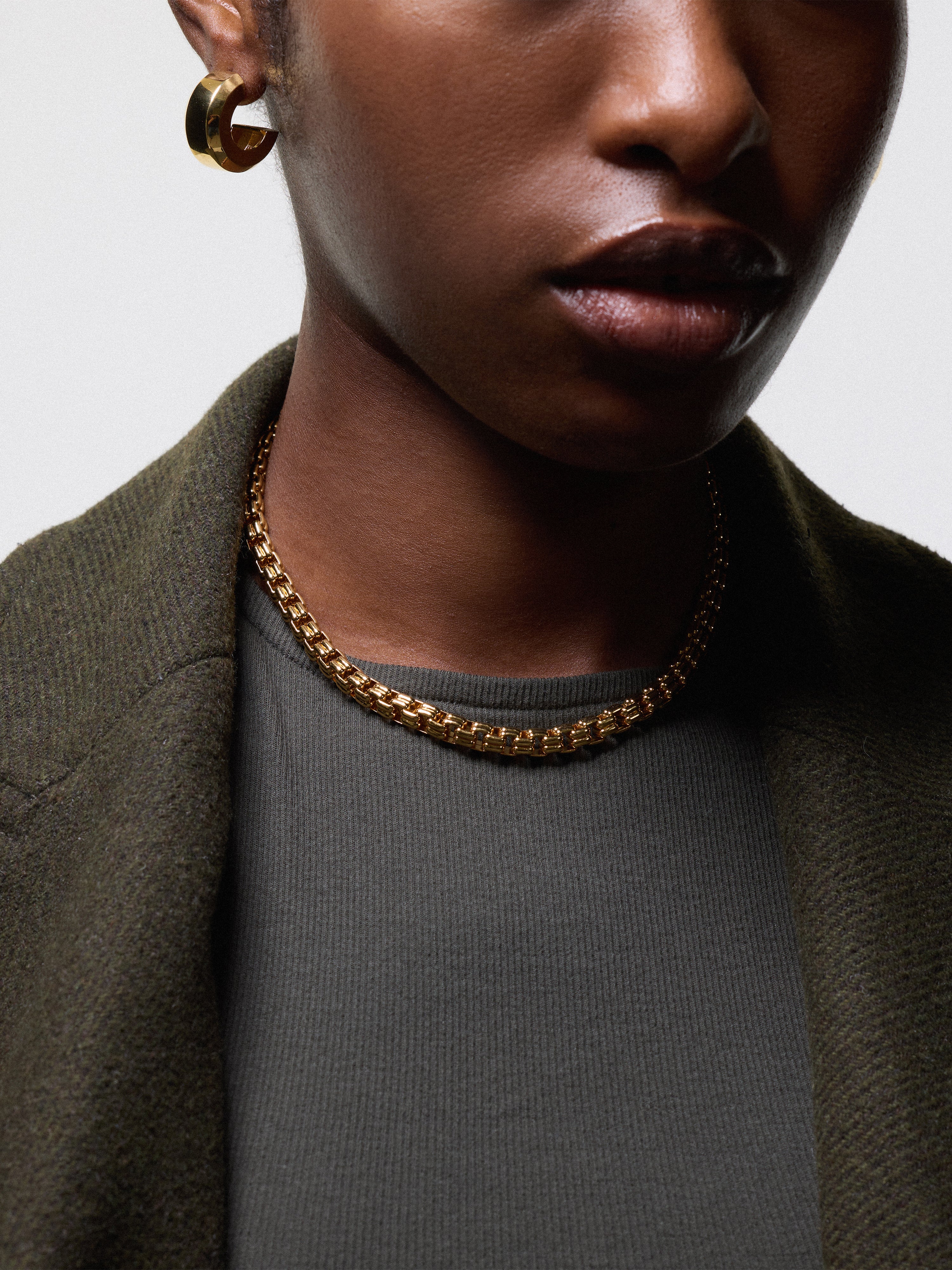 Cube Chain Necklace | Gold – Jigsaw
