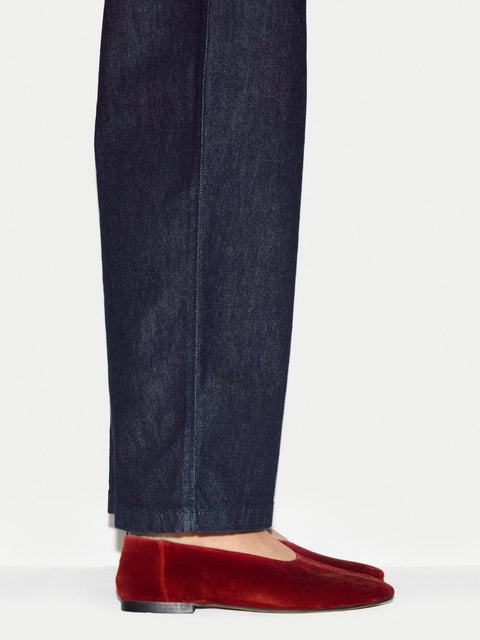 Lola Suede Ballerina | Red – Jigsaw