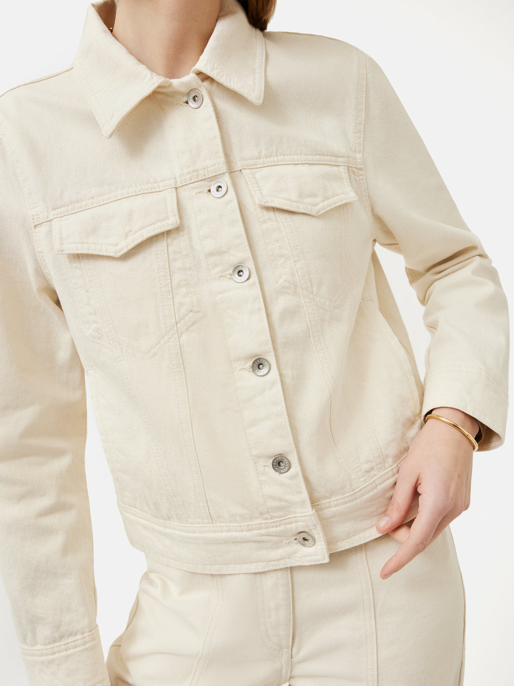 Denim Jacket | Cream – Jigsaw