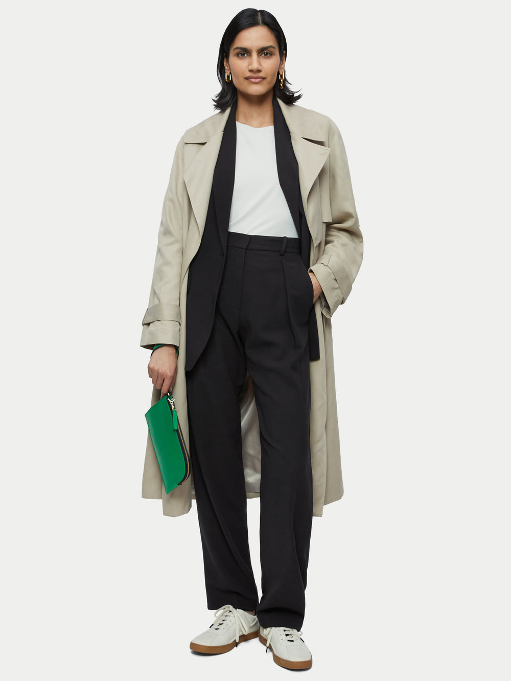 Fluid Twill Logan Trouser | Black – Jigsaw