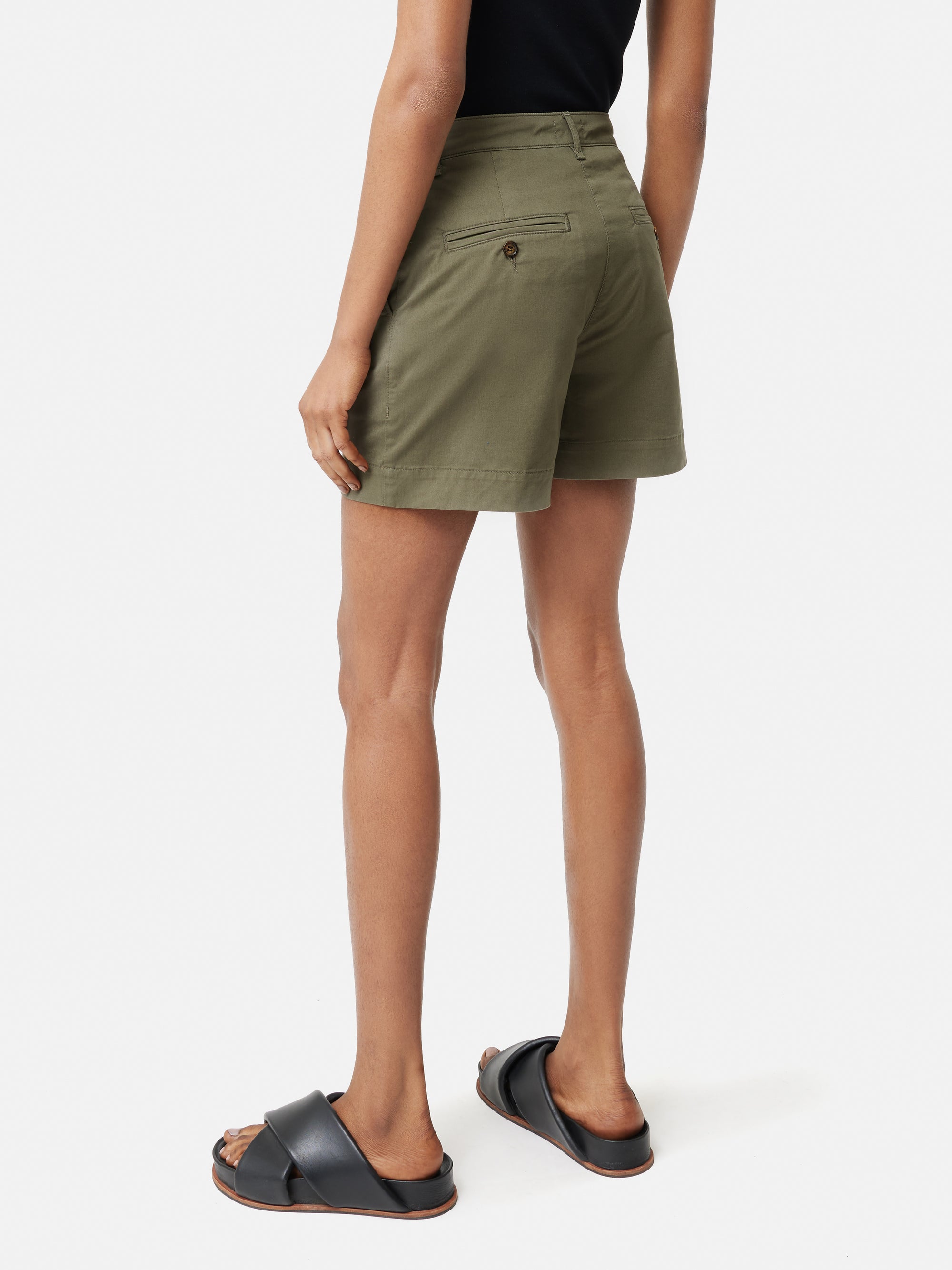 Cotton Chino Short | Olive – Jigsaw