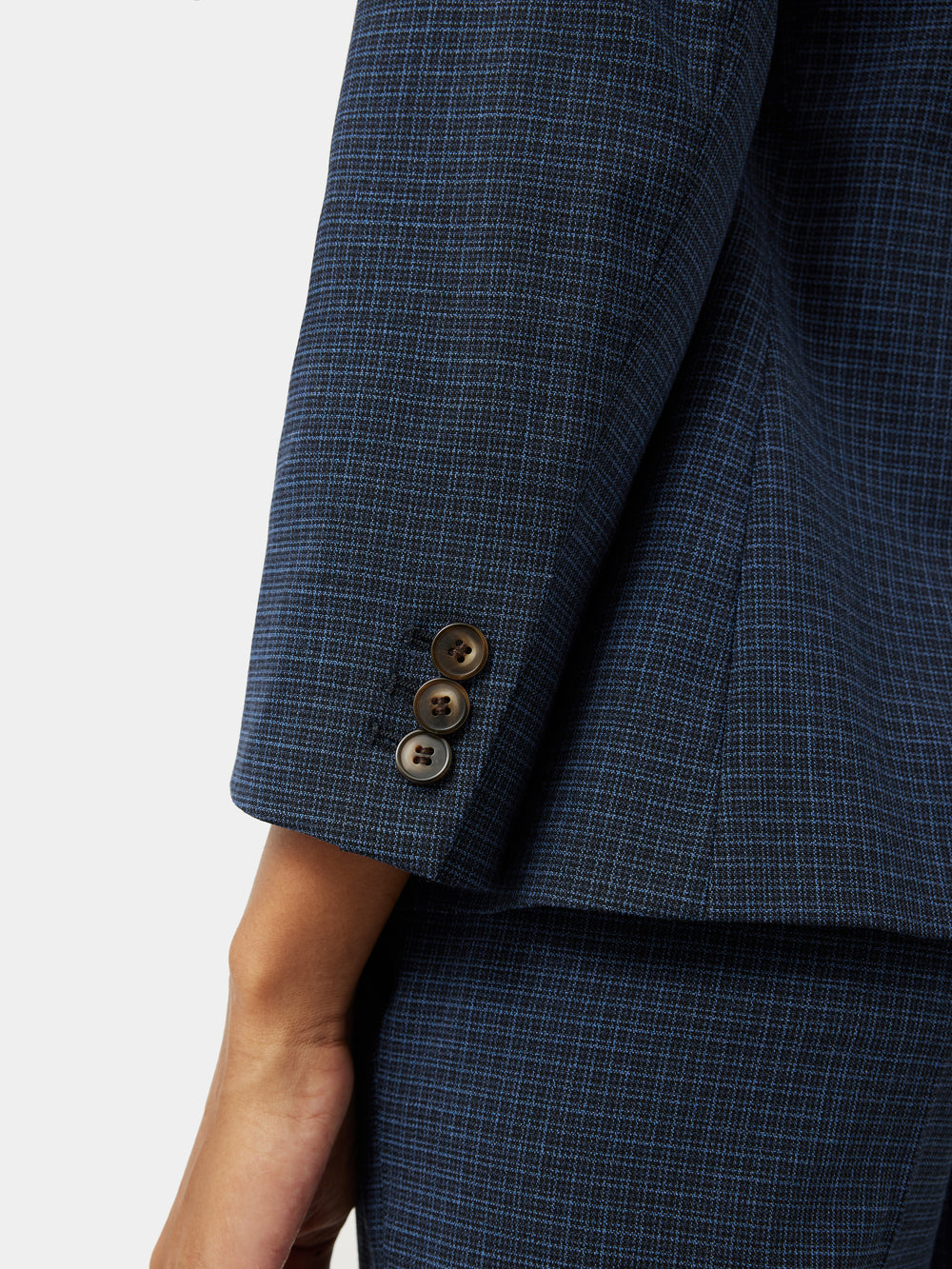 Portofino Brook Check Jacket | Navy – Jigsaw