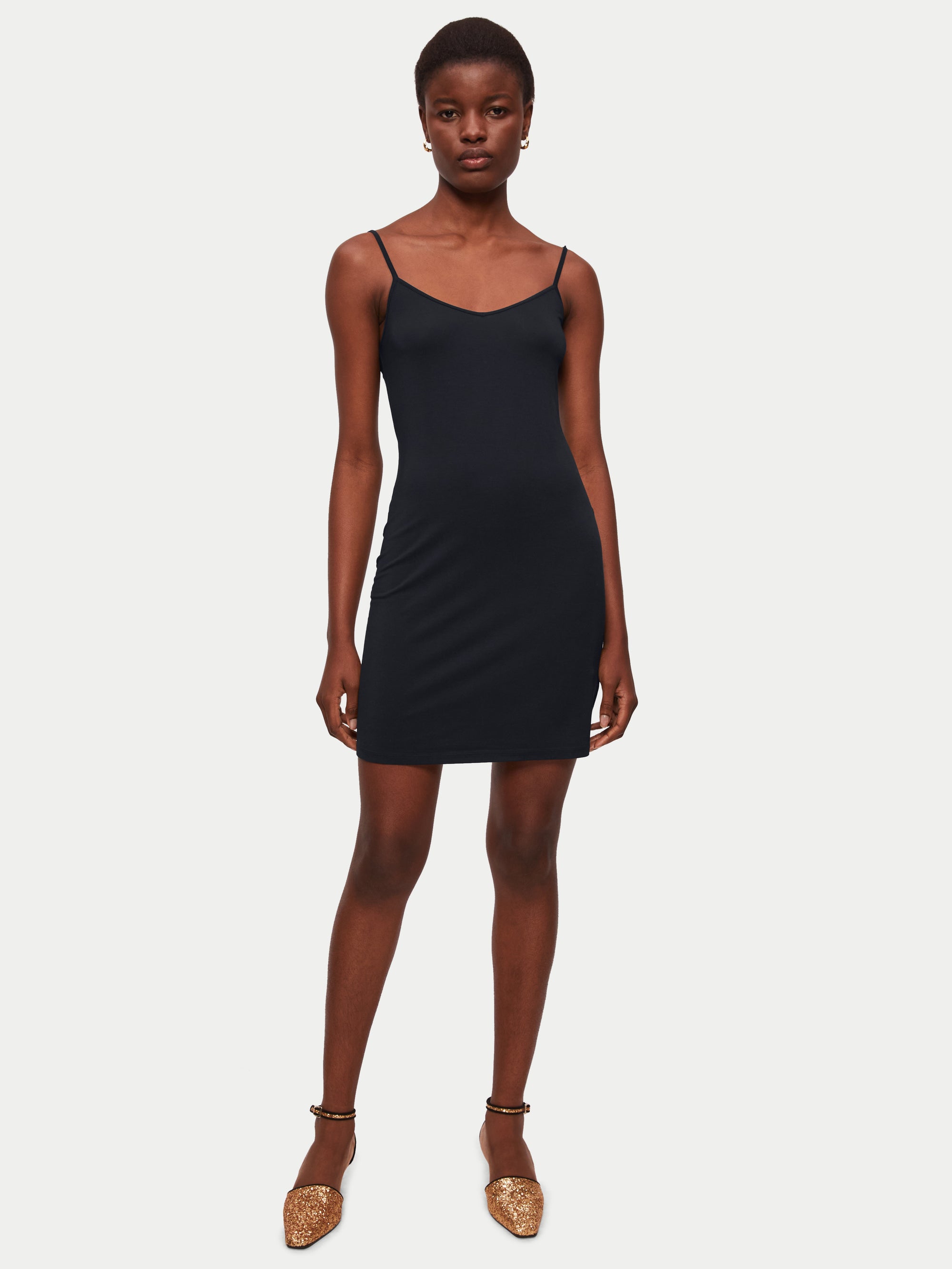 Modal Slip Dress | Black – Jigsaw