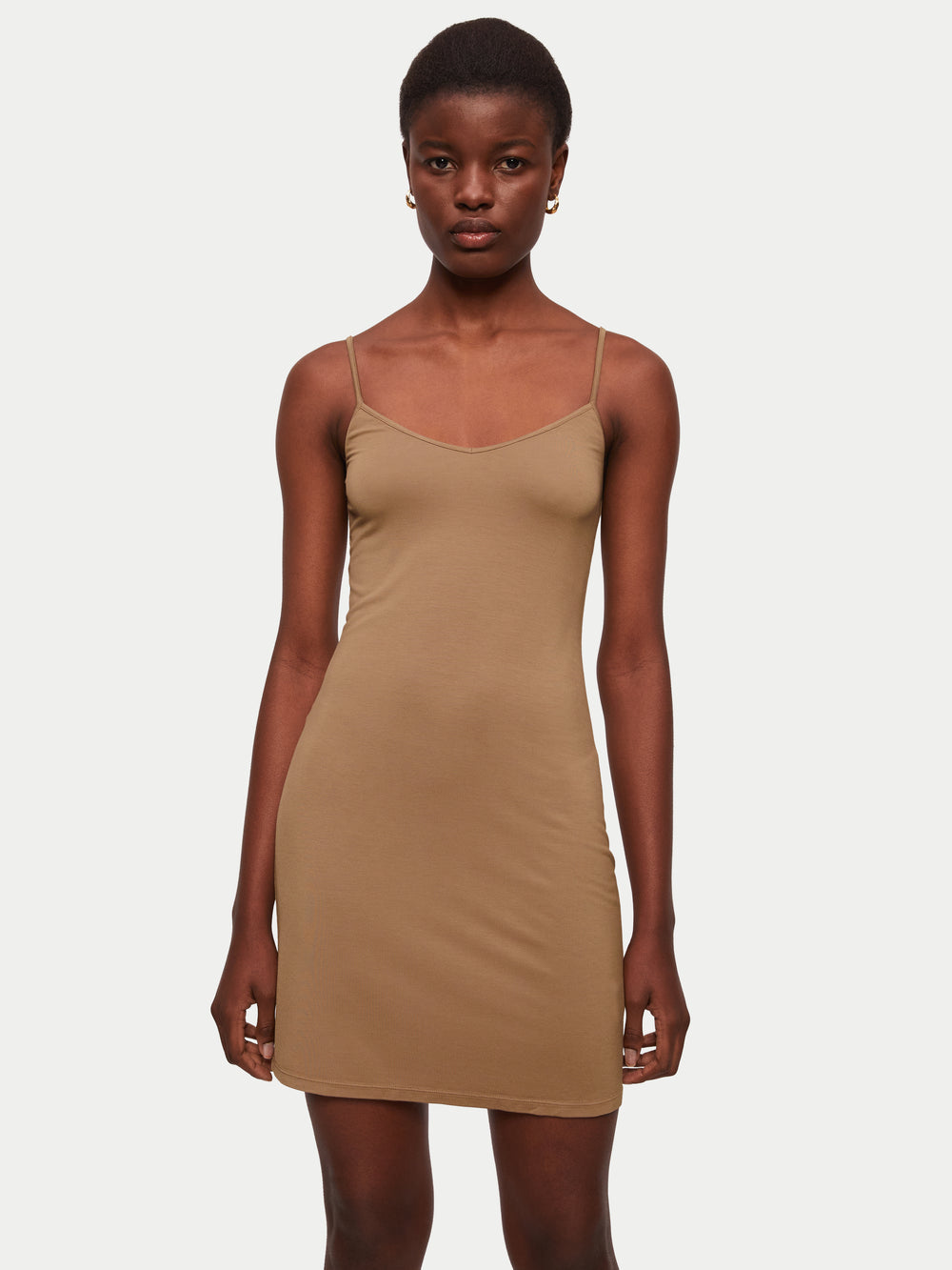 Modal Slip Dress | Coffee – Jigsaw